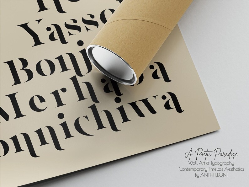 HELLO From Around the World Different Languages Typography Wall Art ...