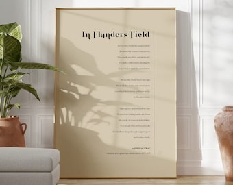 Memorial Day Poetry Print, Patriotic Poem for the Fallen Wall Art ...