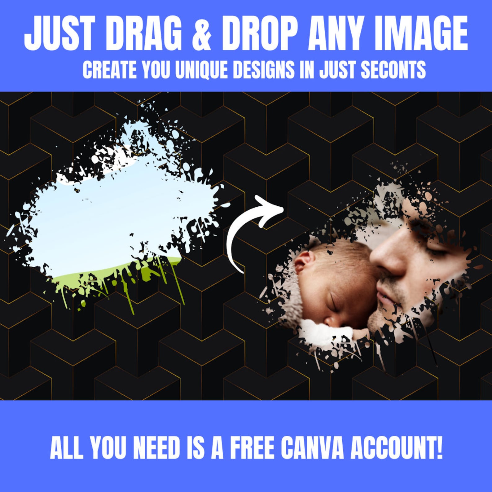 24 Paint Splatter Canva Frames - Make Your Own Paint Spatter Png on ...