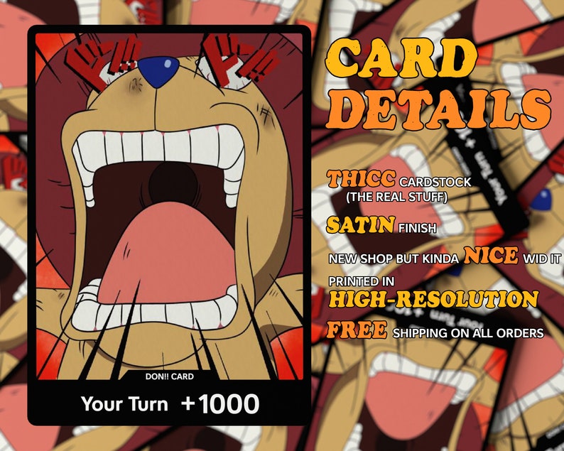 Chopper One Piece TCG Don Card Custom Alternate Art One - Etsy