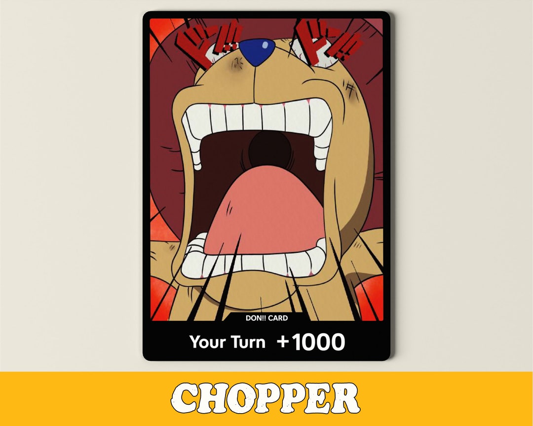 Chopper One Piece TCG Don Card Custom Alternate Art One - Etsy