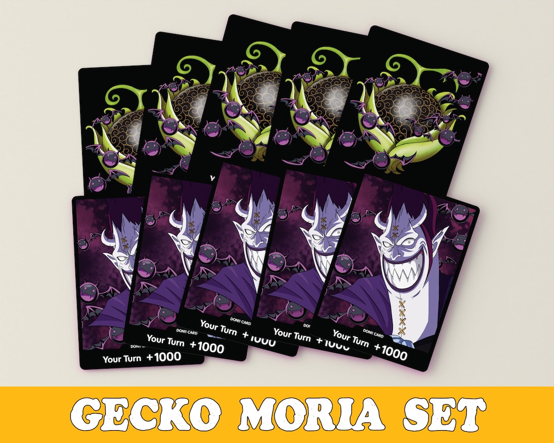 OPTCG Gift DON Gecko Moria Card Set OPTCG Don Card Custom Alternate ...