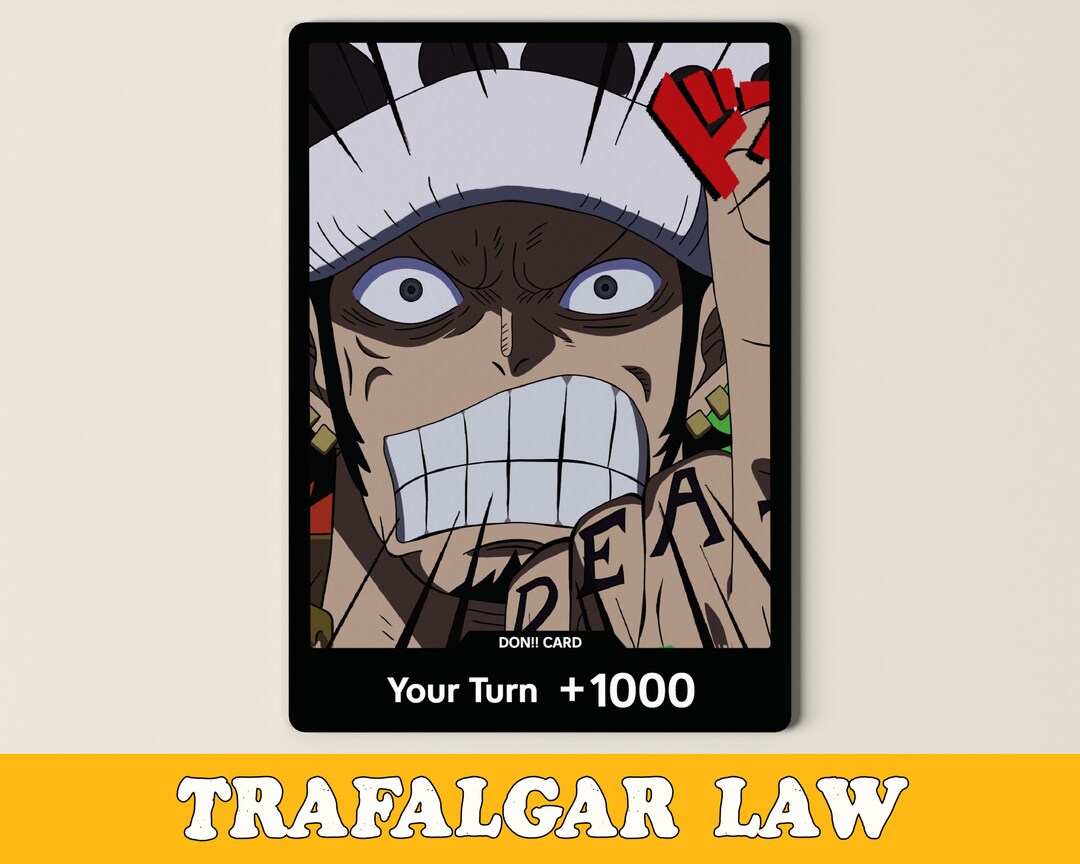 Irritated Law OPTCG Don Card Custom Alternate Art OP Cards Fanart Don ...