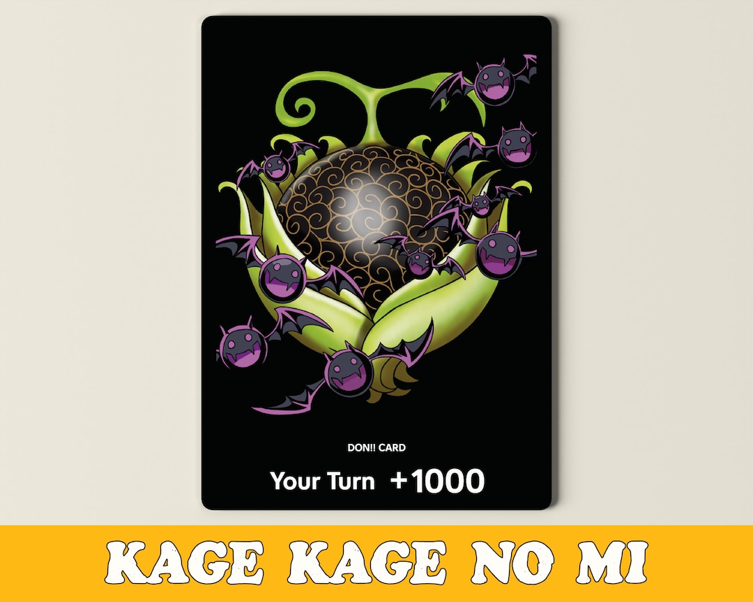 Kage Kage No Mi OPTCG Don Card Custom Alternate Art OP Cards Fanart Don ...