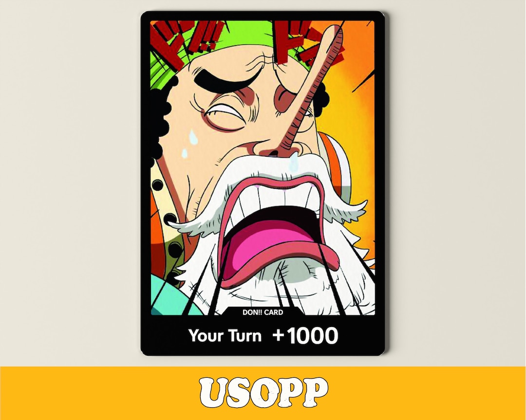 Usopp One Piece TCG Don Card Custom Alternate Art One Piece - Etsy
