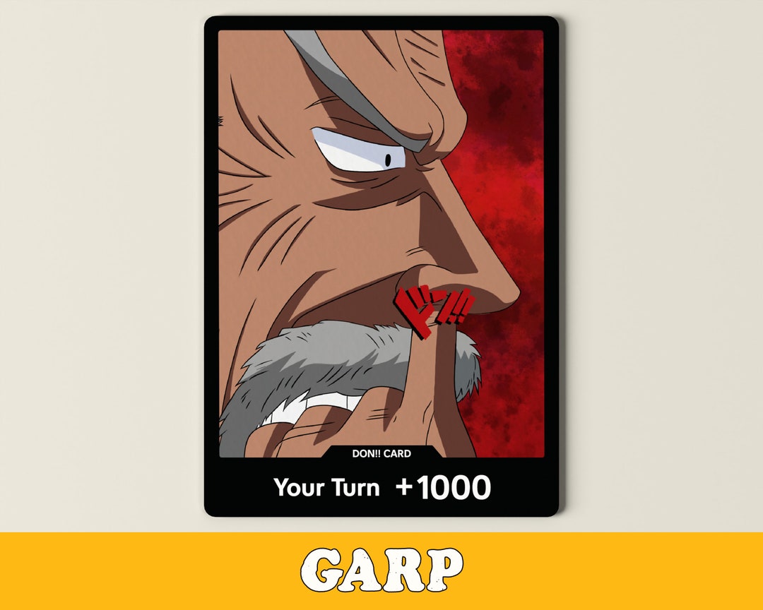 Garp Nose Pick One Piece TCG Don Card Custom Alternate Art One Piece ...