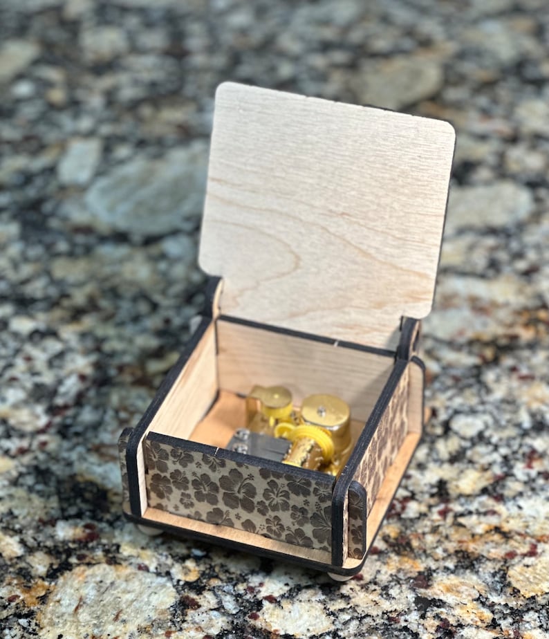 Stitch Riding A Sea Turtle Mandala Wooden Engraved Music Box - Etsy