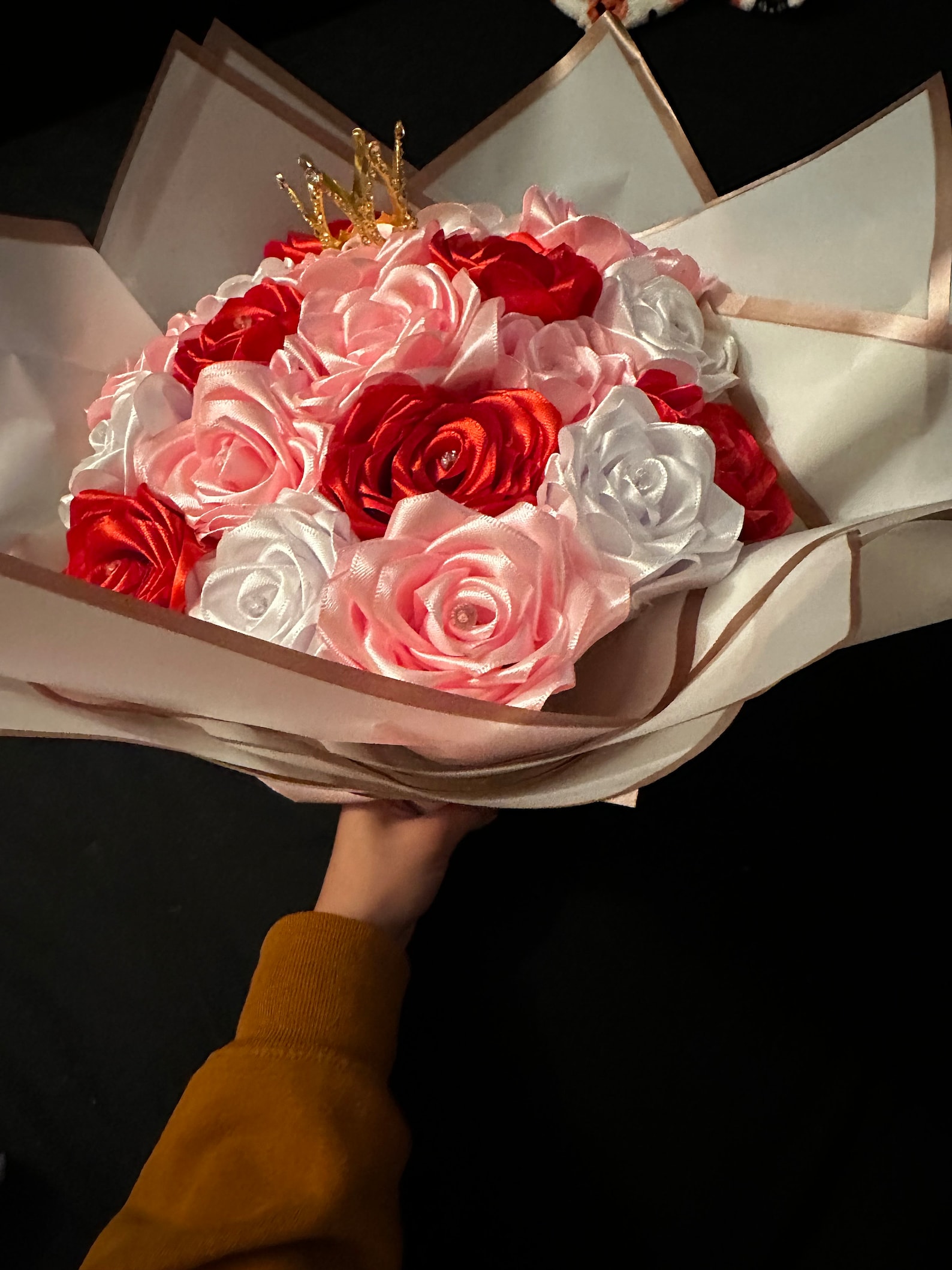 Eternal Rose Bouquet, Handmade Fake Flowers - Etsy