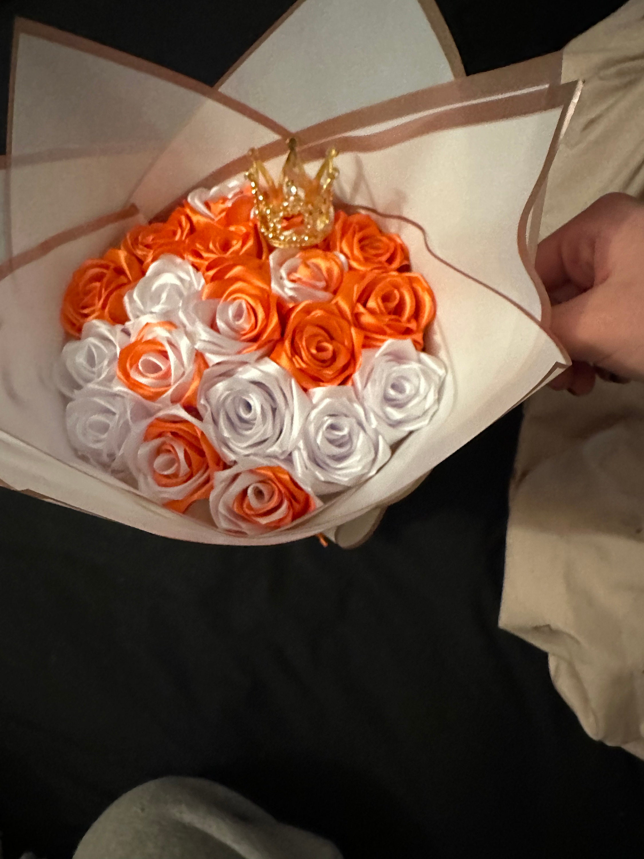 Eternal Rose Bouquet, Handmade Fake Flowers - Etsy