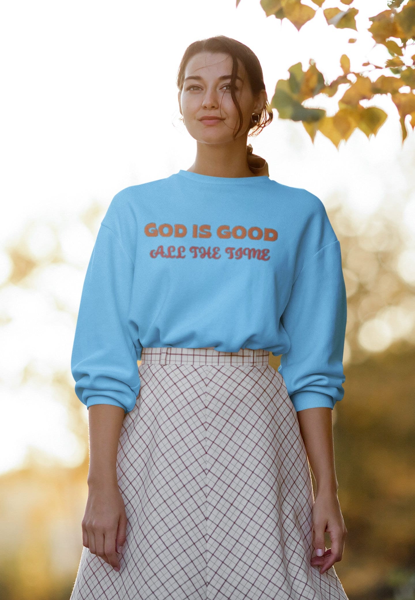 Faithful Fashion: 'god is Good' Embroidered Sweatshirt Wear Your Belief ...