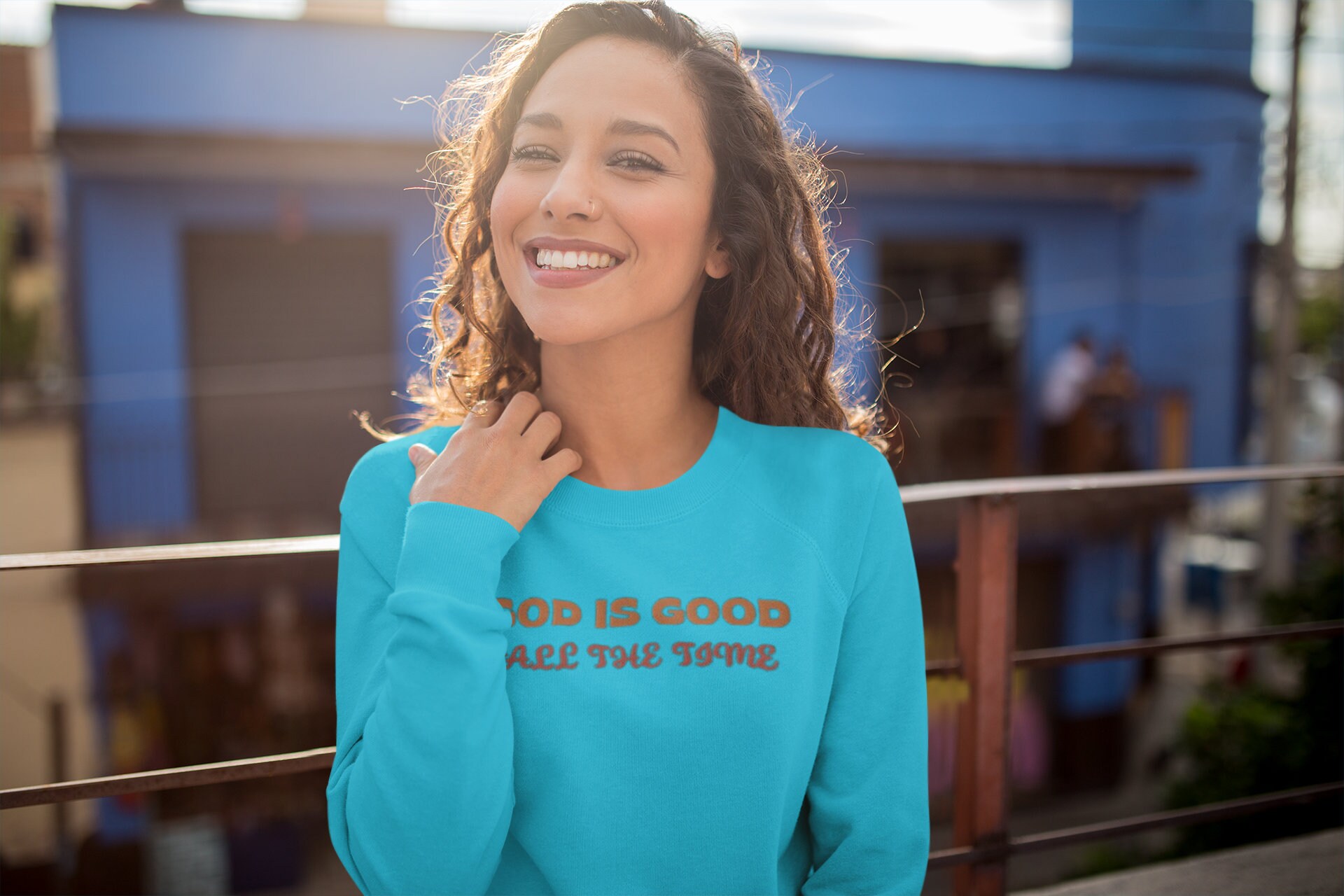 Faithful Fashion: 'god is Good' Embroidered Sweatshirt Wear Your Belief ...