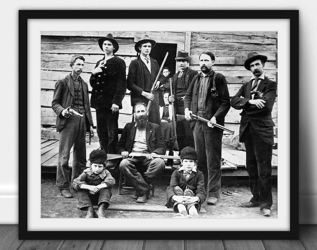 Hatfield Family Patriarch William Anderson Devil Anse, Black and White ...