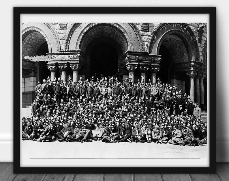 1900 Yale Graduating Class Group Photo, Black and White Photo, Vintage ...