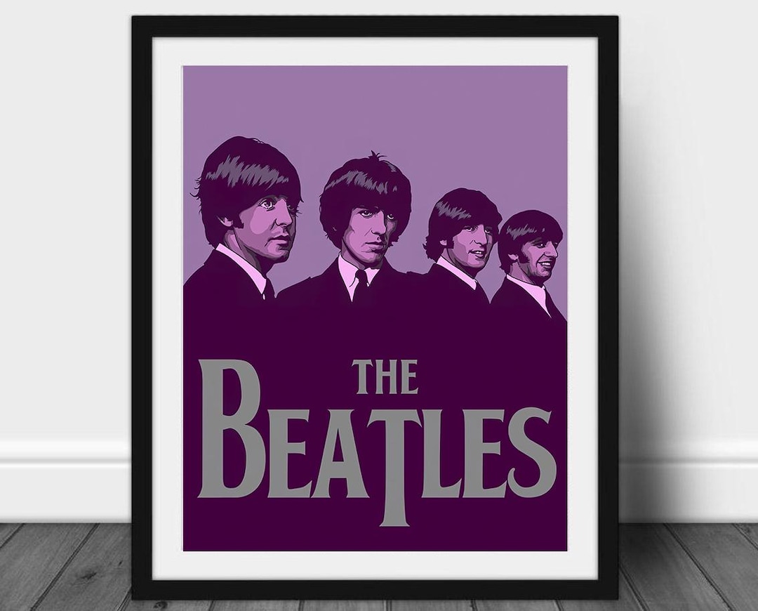 The Beatles on Prink Stairs on Stages 1980s, Vintage Colored Photo ...