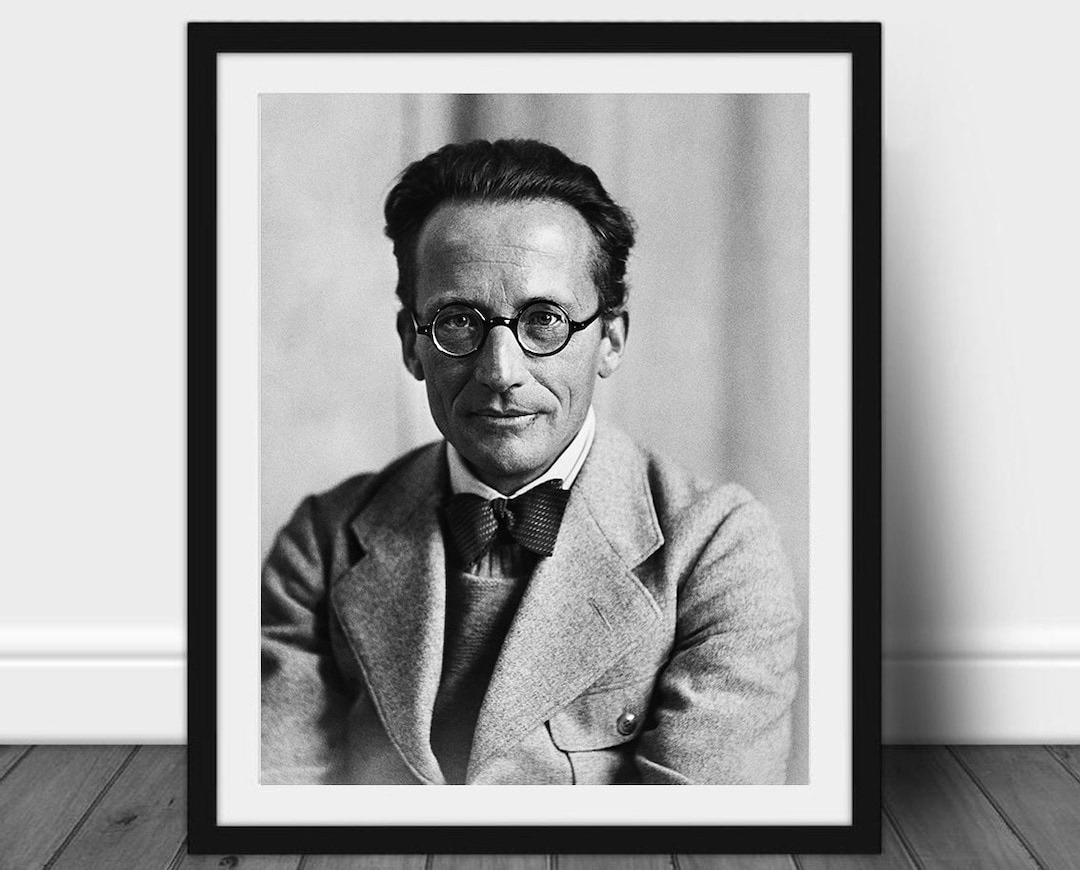 Erwin Schrodinger Famous Scientist, Black and White Photo, Historical ...