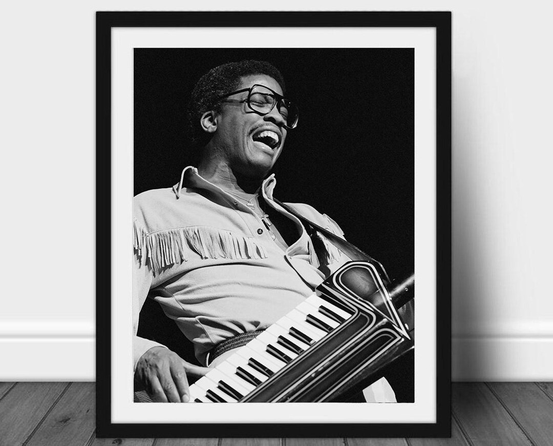 Herbie Hancock Pianist Musician Poster, Black and White Photo, Vintage ...