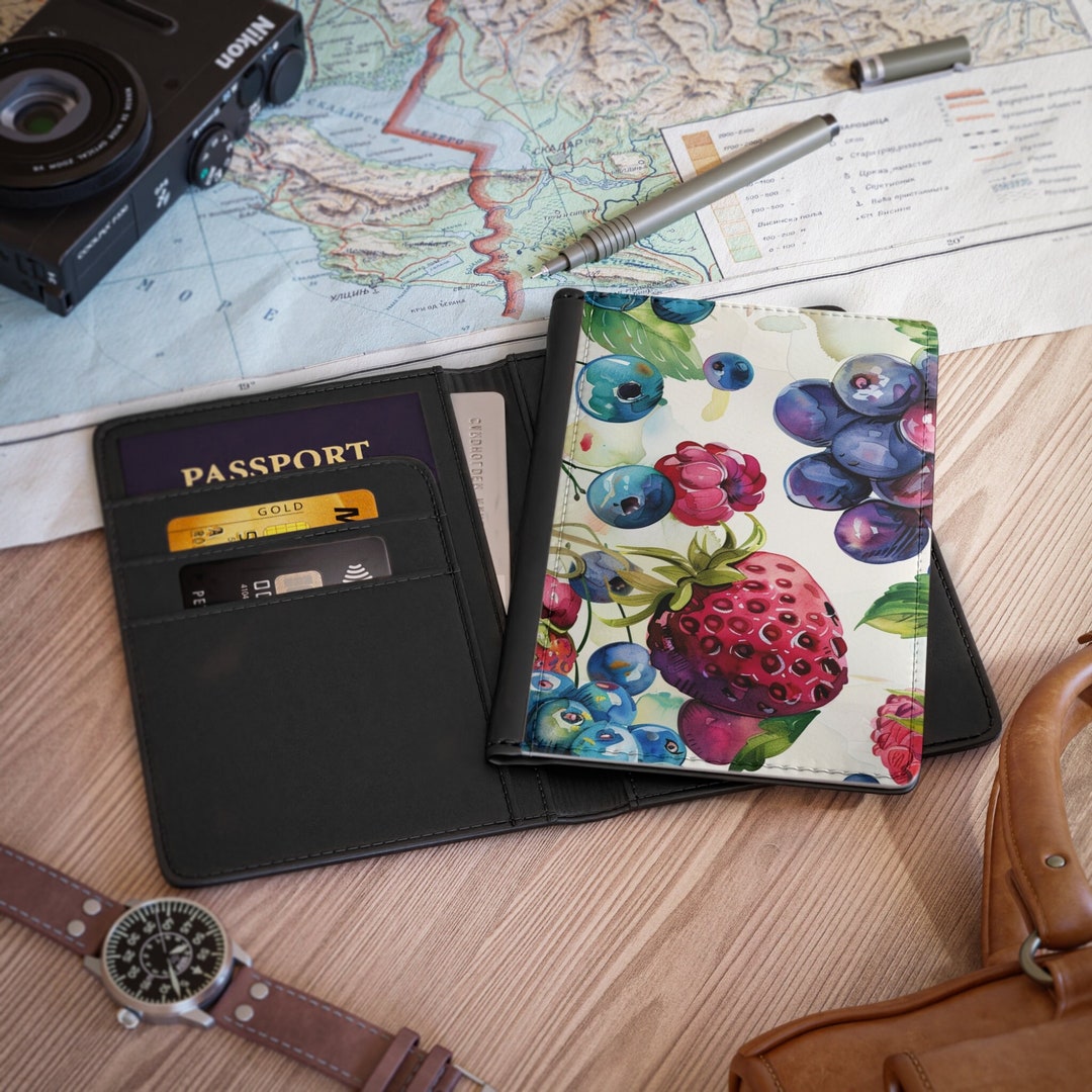 Wildberries Passport Cover, Passport Cover, Cute Travel Passport Cover ...