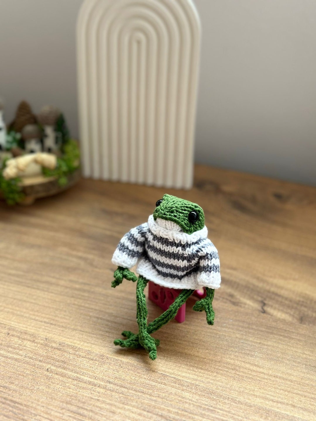 Crochet Frog, Froggie's Sweater, Gift for Kids, Birthday Gift, Toys for ...