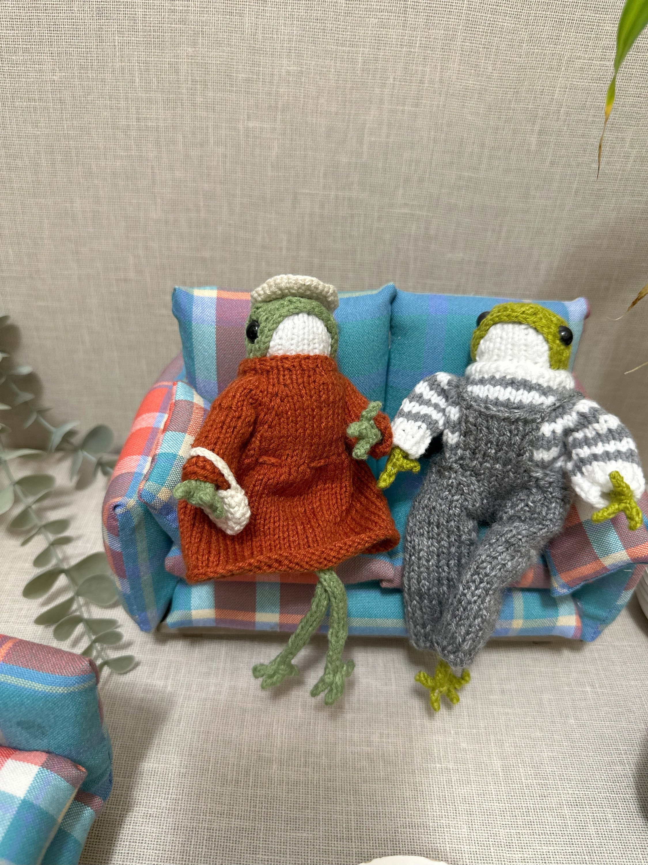 Froggie Frog Crochet,green Frog Knitted,froggie's Sweater,cute Toy Frog ...