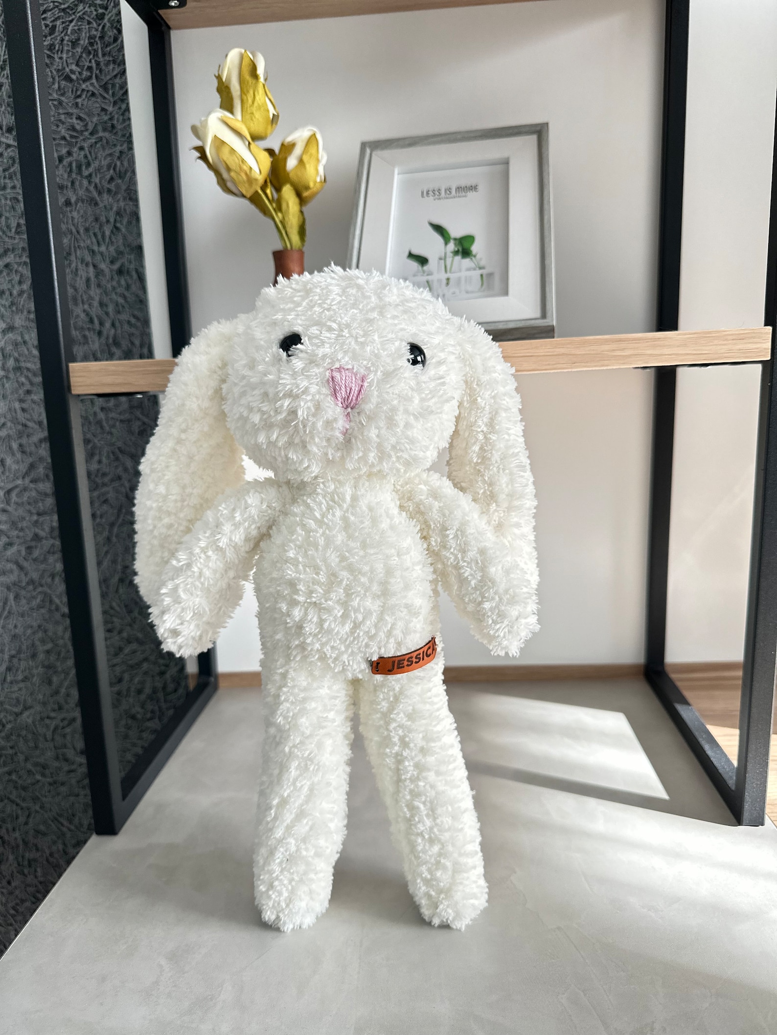 Conejito de crochet personalizado: conejo de peluche de algodón ...
