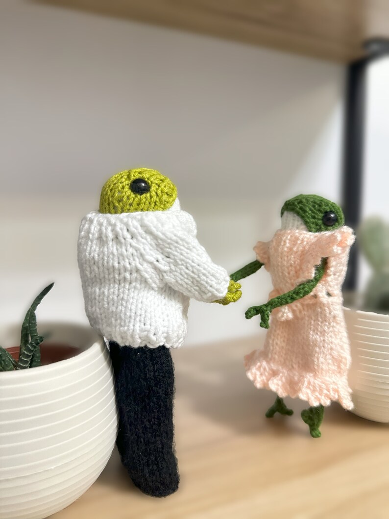 Mr and Mrs Frog,cute Frog,custom Crochet Frog,valentine's Day Gift,toys ...