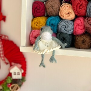 Crochet Frog,crochet Pattern,froggie's Sweater and Dress,finished Toy ...