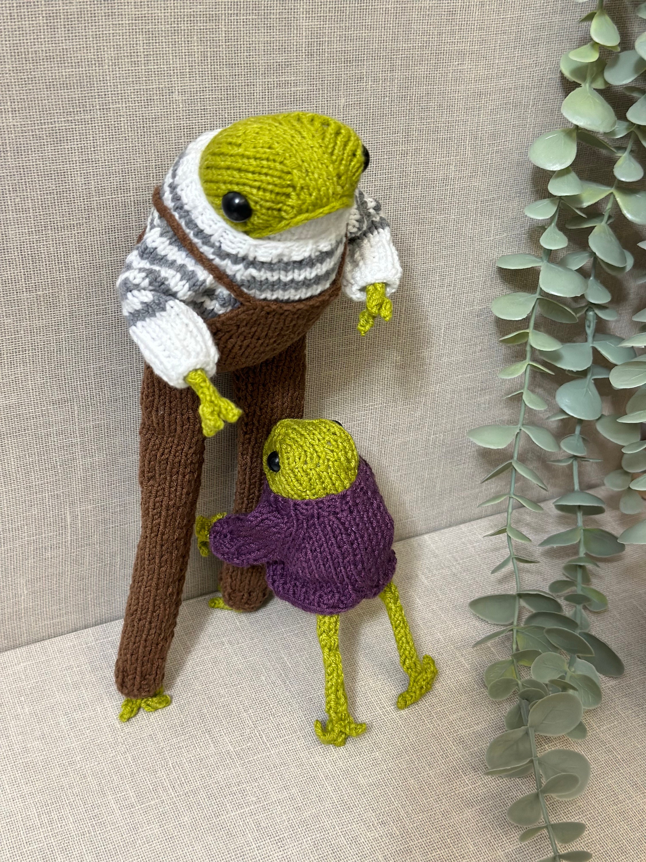 Froggie Frog Crochet,green Frog Knitted,froggie's Sweater,cute Frog ...