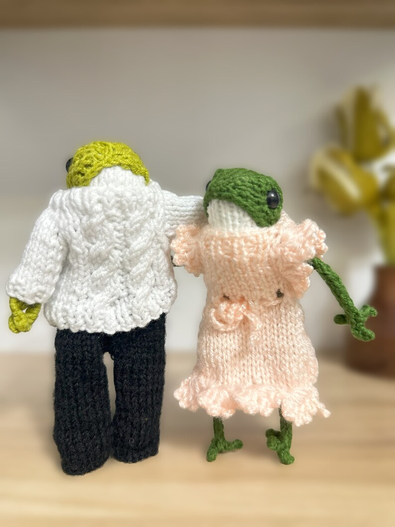 Mr and Mrs Frog,cute Frog,custom Crochet Frog,valentine's Day Gift,toys ...