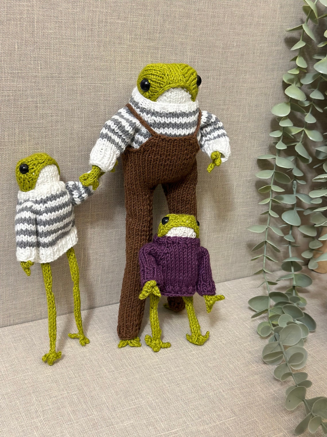 Froggie Frog Crochet,green Frog Knitted,froggie's Sweater,cute Frog ...