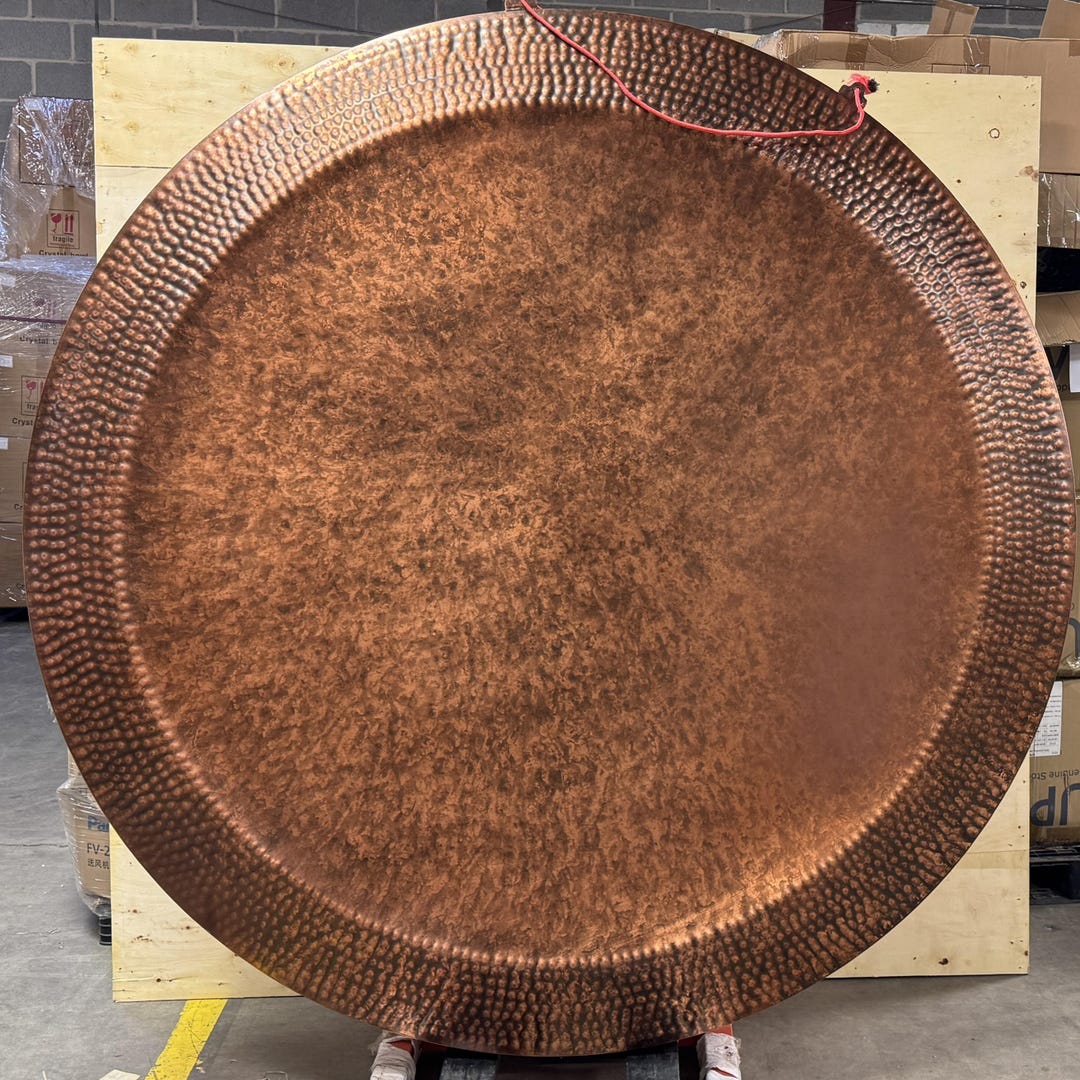 Large Bronze Color Gong: Nichrome Spiritual Instrument (200cm) - Etsy