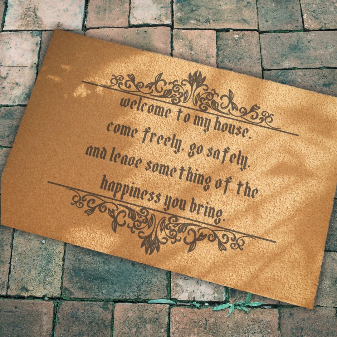 Dracula Welcome Mat, Vampire Horror Door Mat, Halloween Porch Decor ...