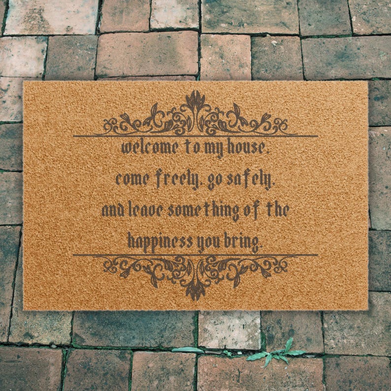 Dracula Welcome Mat, Vampire Horror Door Mat, Halloween Porch Decor ...