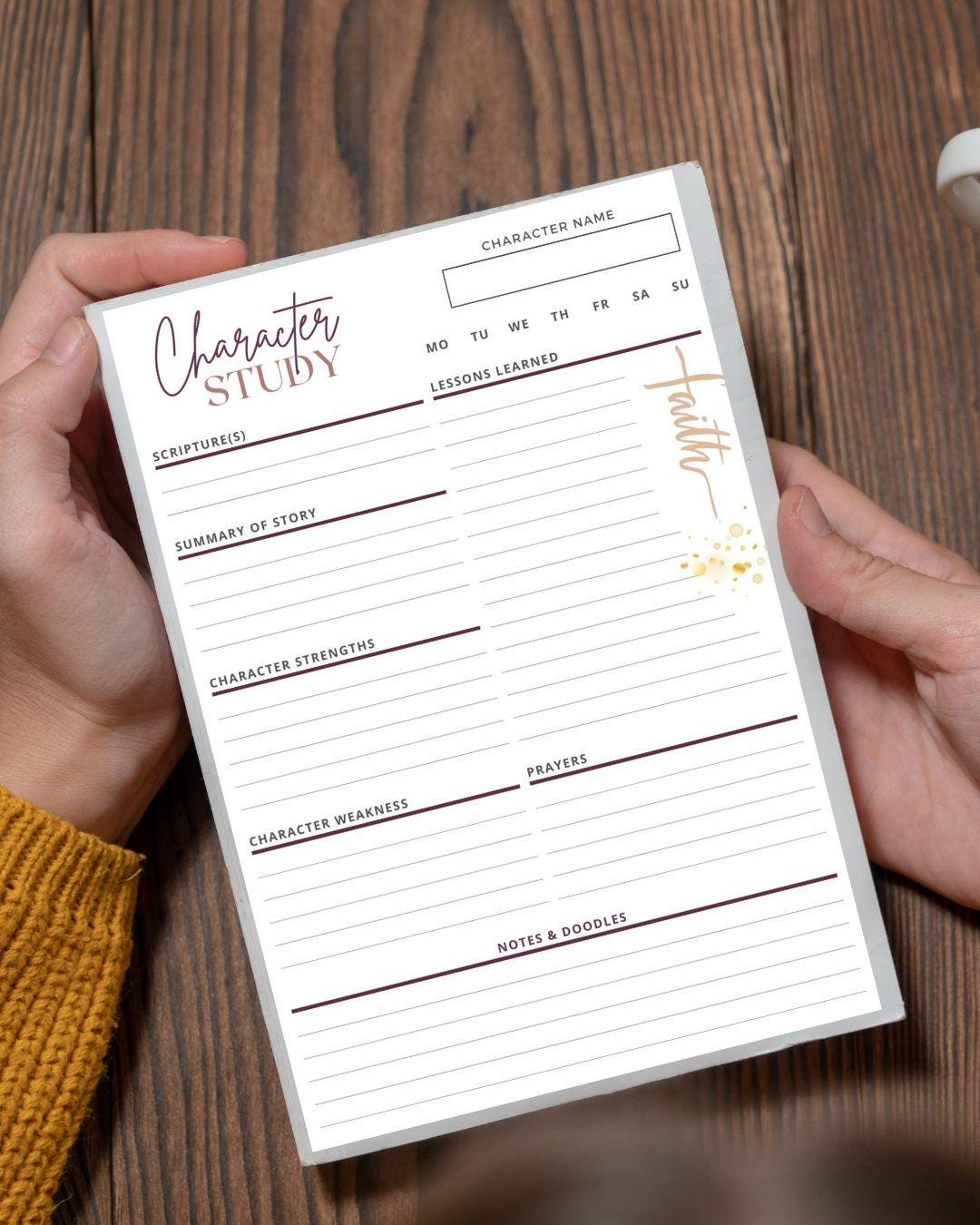 Bible Study & Personal Planner Christian Journal for Women Faith-based ...