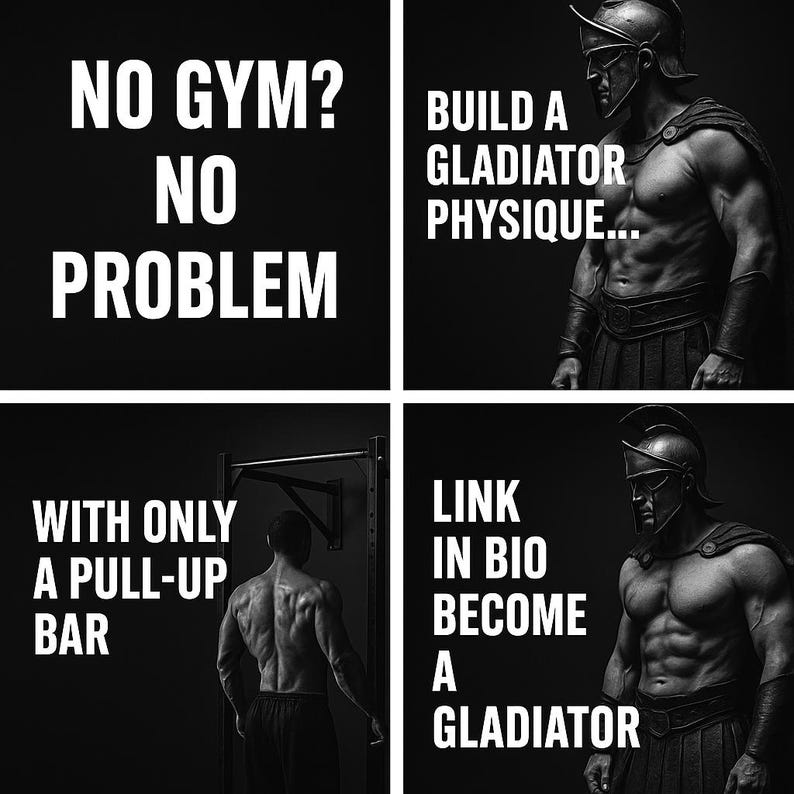 The Gladiator Method – 3-level Bodyweight Workout Plan (digital PDF) - Etsy