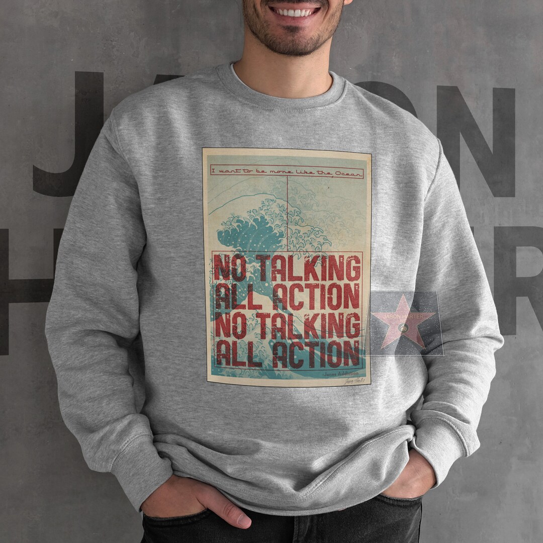JANE'S ADDICTION "ocean Size" Art Rock Poster Lyrics Crewneck ...