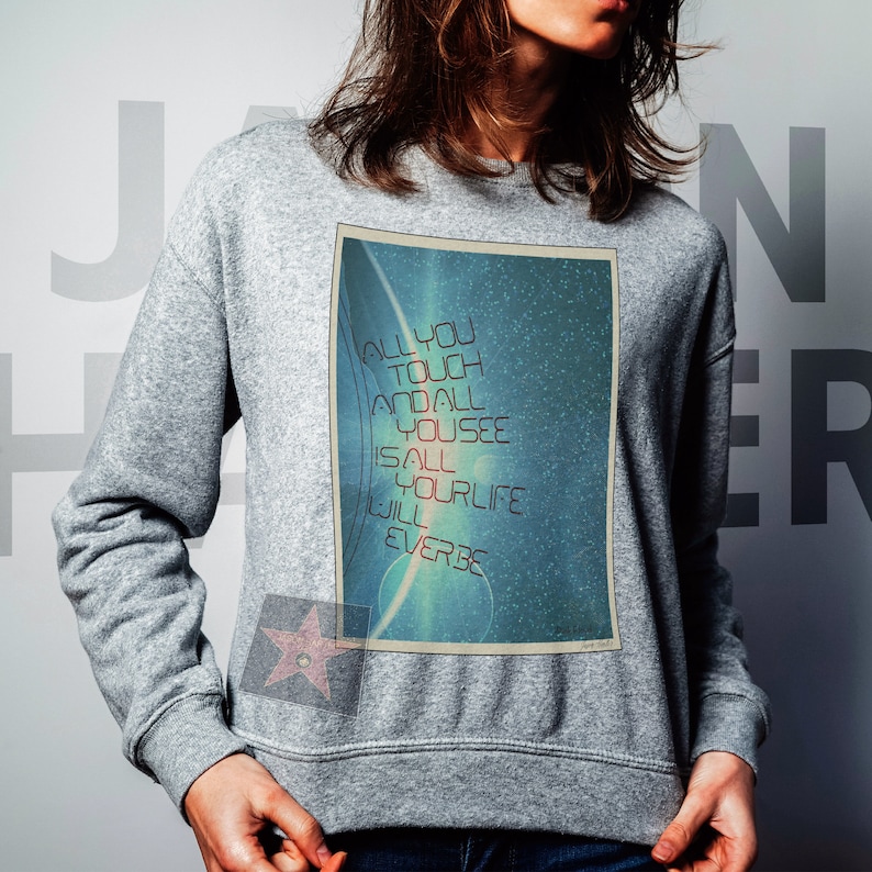 PINK FLOYD "breathe" Art Rock Poster Lyrics Crewneck Sweatshirt! Band ...
