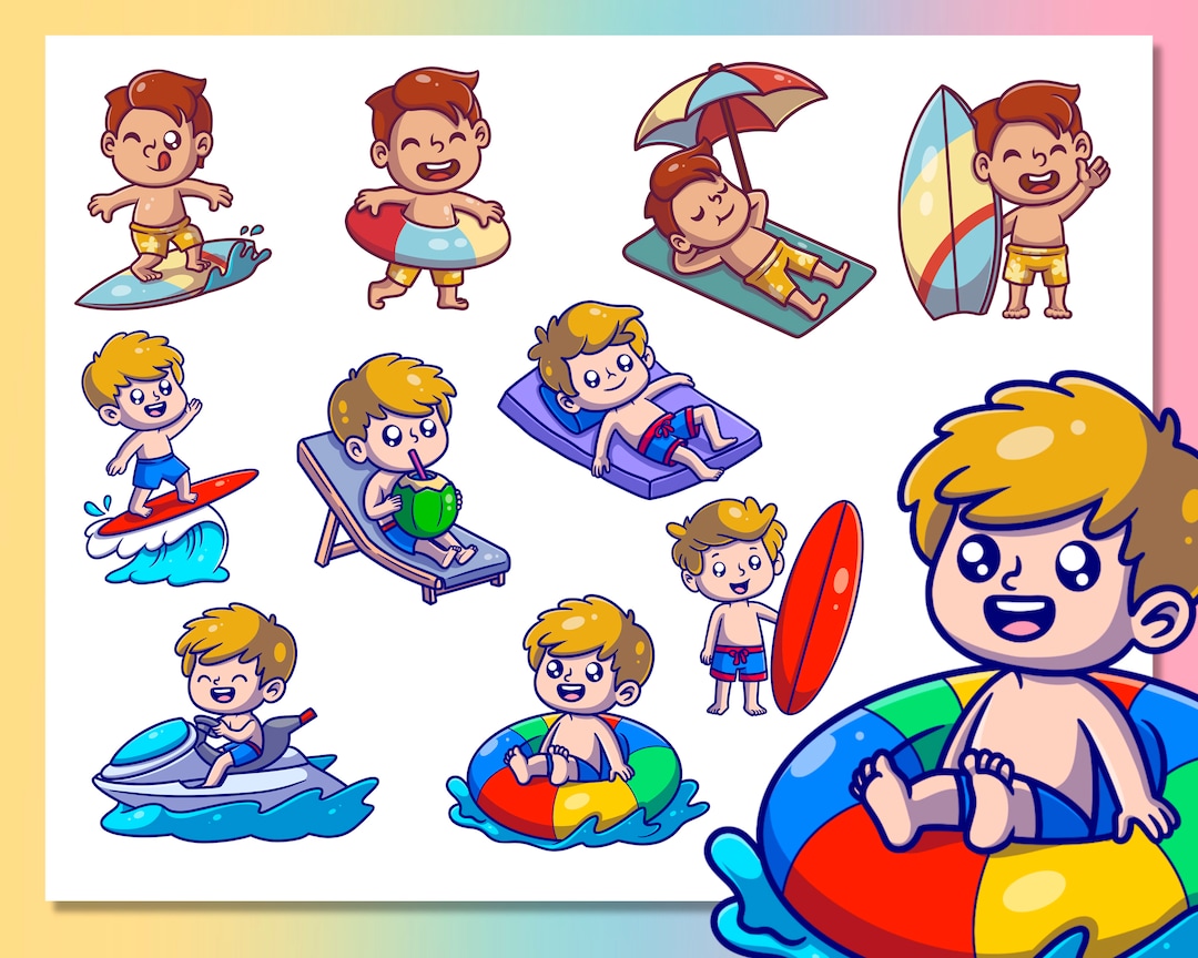Cute Summer Stickers for Water Bottles, Laptop Stickers for School ...