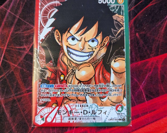 Custom Metal One Piece Card Game Luffy Leader - Etsy