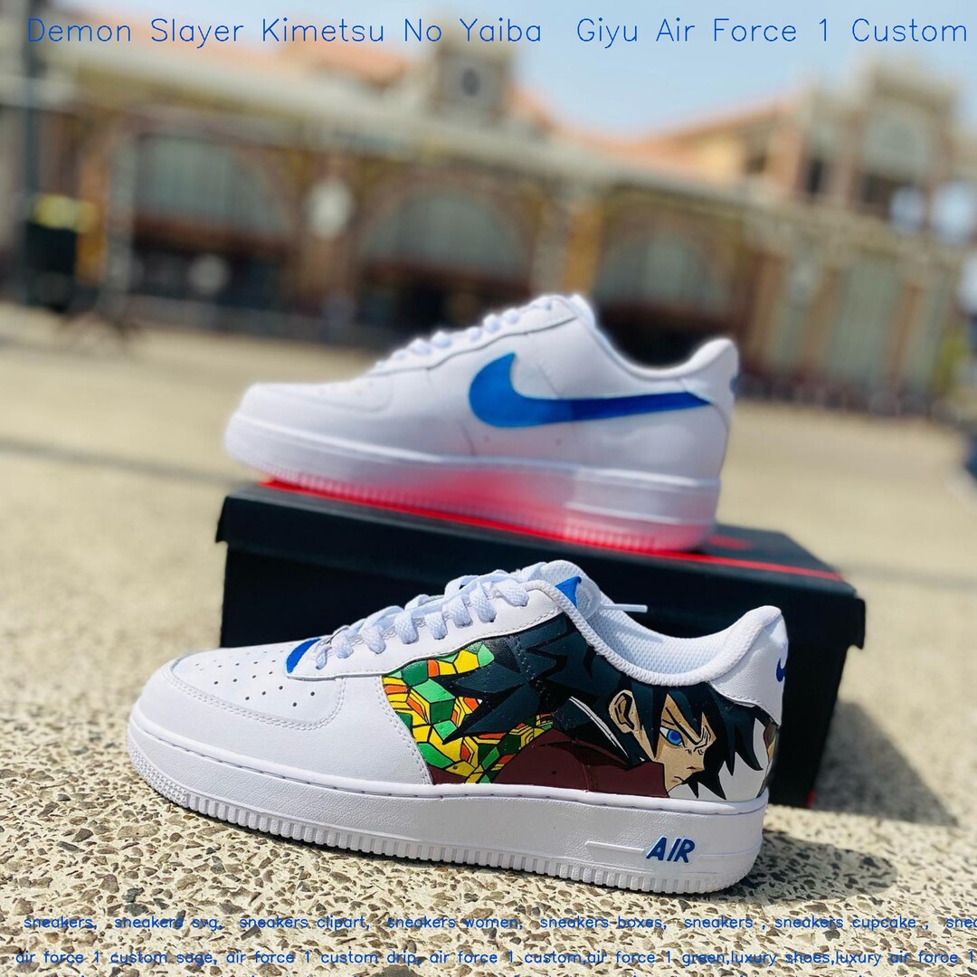 Demon Slayer Kimetsu No Yaiba Giyu Air Force 1 Custom Perfect - Etsy