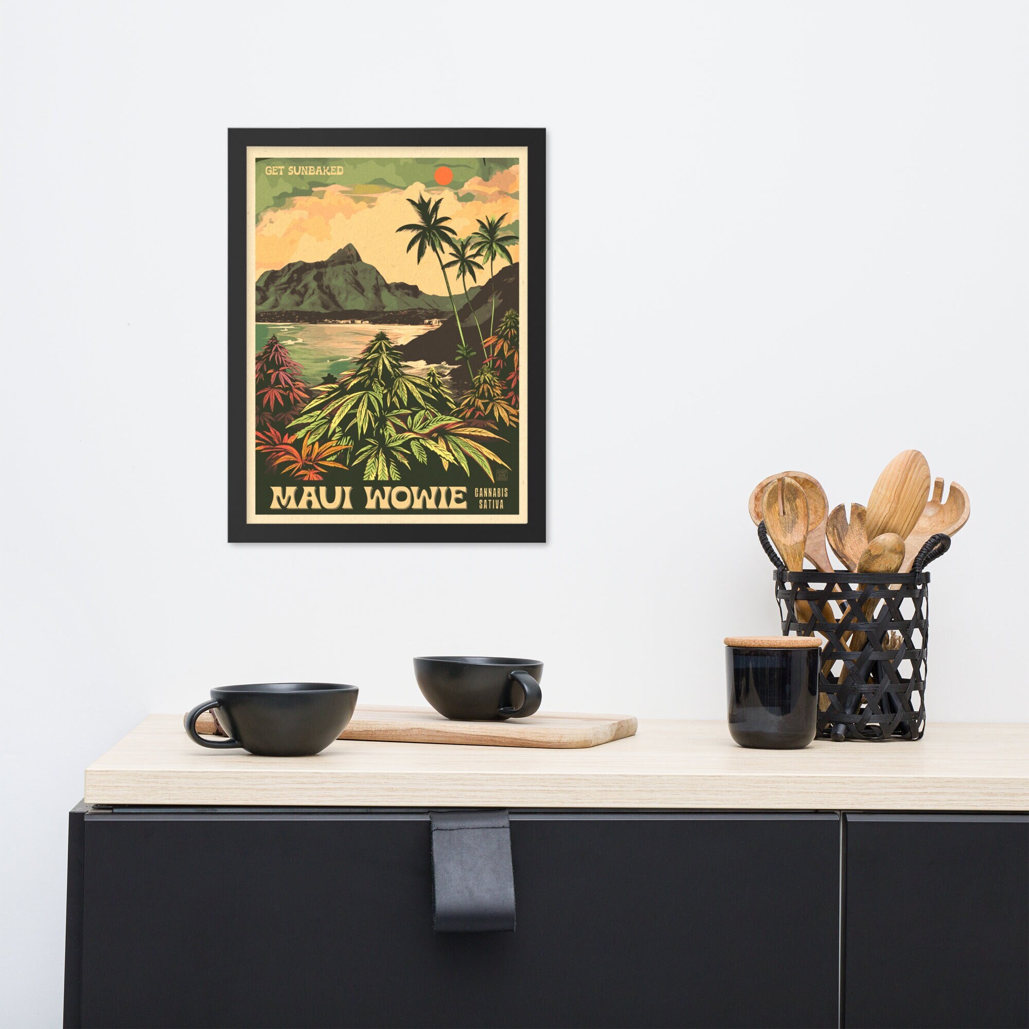 Weed Poster, Maui Wowie Wall Art, Elevate Your Space With the 'maui ...