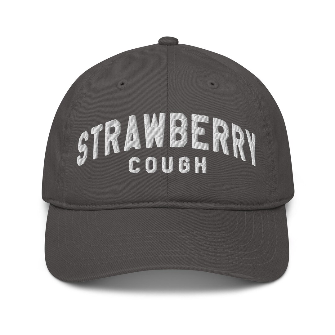 Strawberry Cough Weed Hat, Vintage Style 420 Organic Dad Hat, Marijuana ...