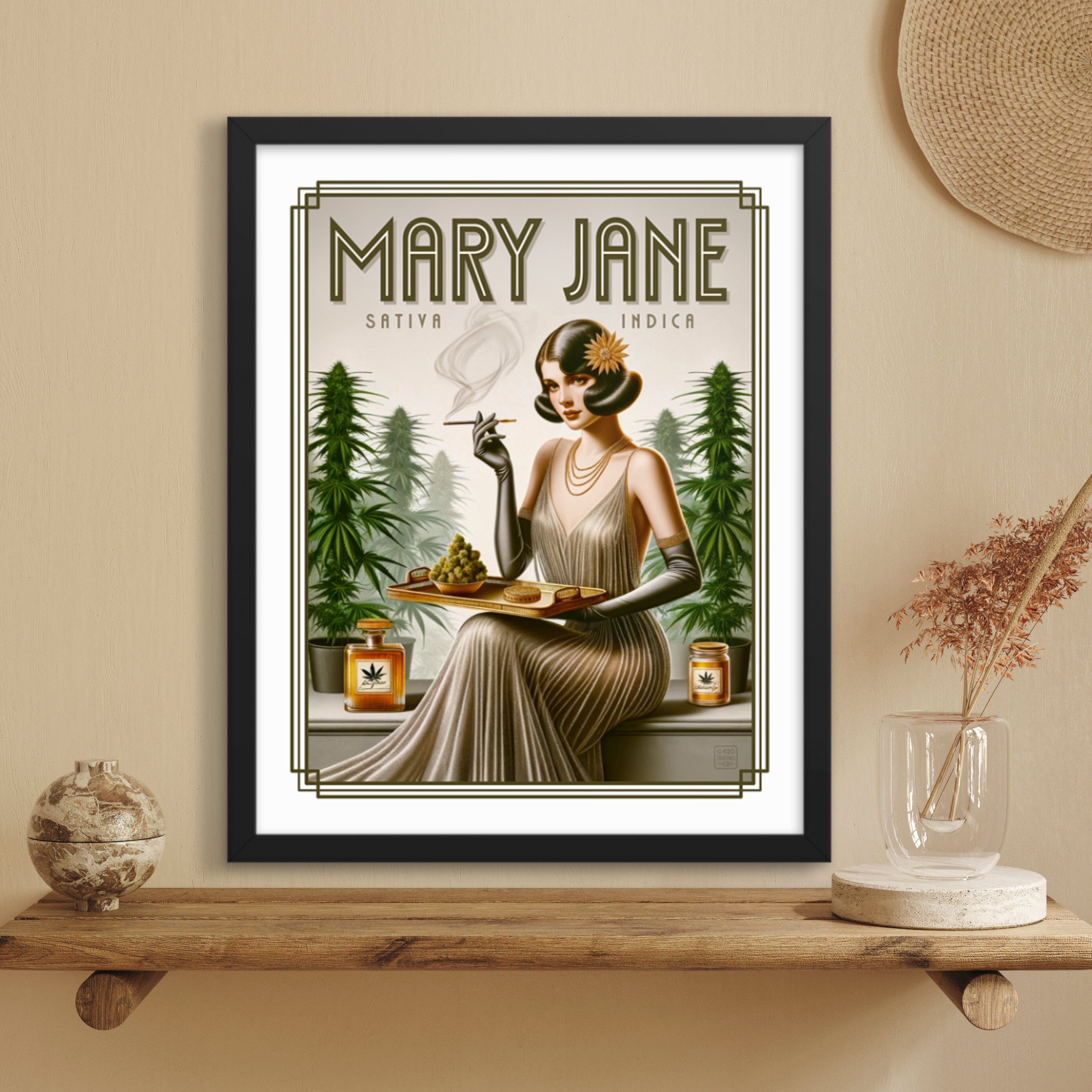 Weed Art Print, Mary Jane Wall Art, 420 Poster, Elevate Your Space With ...