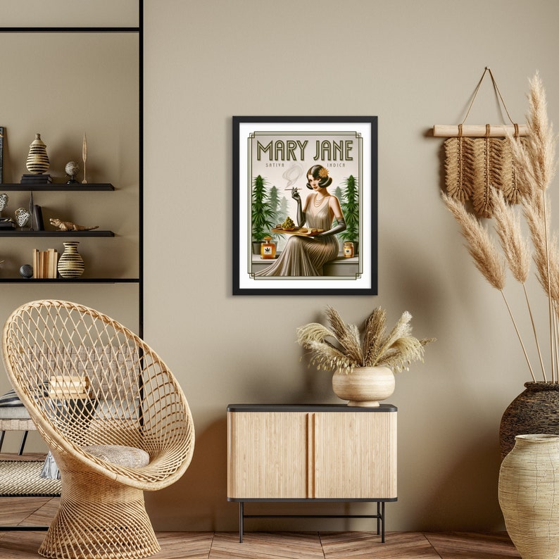 Weed Art Print, Mary Jane Wall Art, 420 Poster, Elevate Your Space With ...