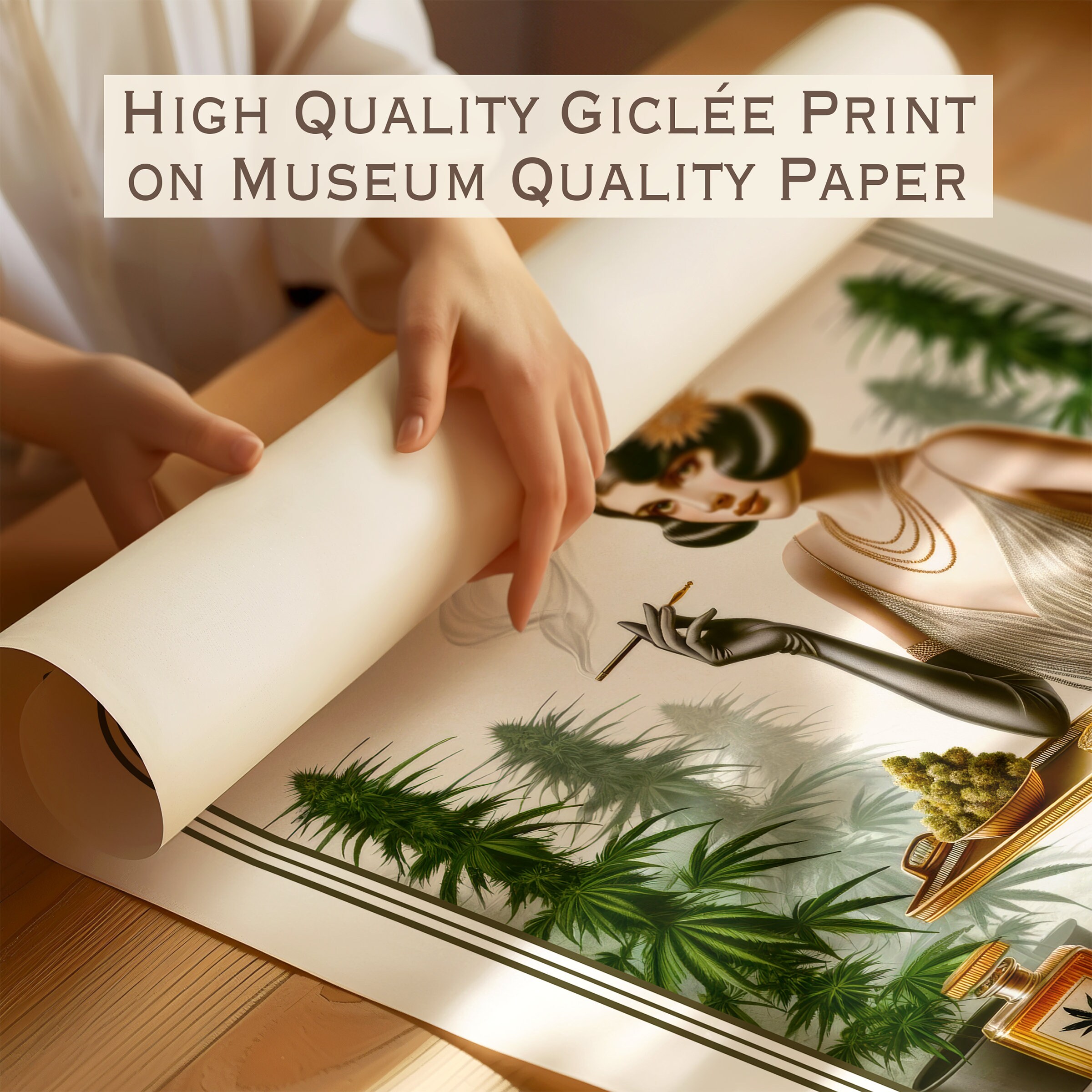 Weed Art Print, Mary Jane Wall Art, 420 Poster, Elevate Your Space With the Mary Jane Cannabis ...