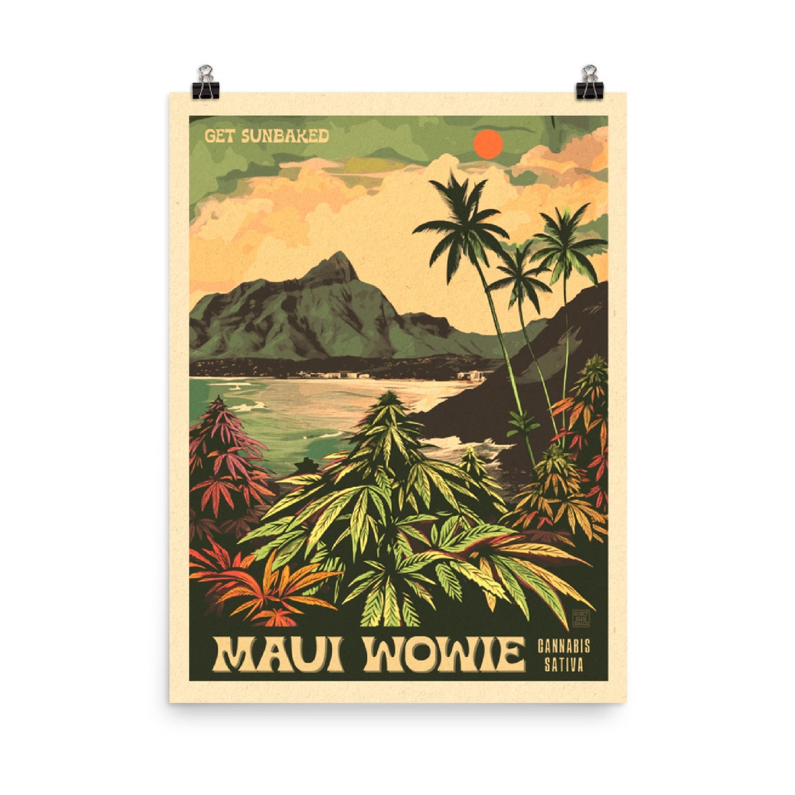 Weed Poster, Maui Wowie Wall Art, Elevate Your Space With the 'maui ...