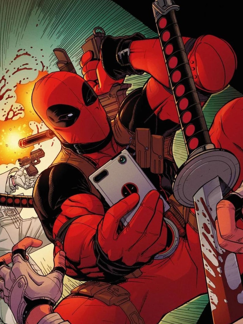 DEADPOOL SELFIE POSTER - Etsy