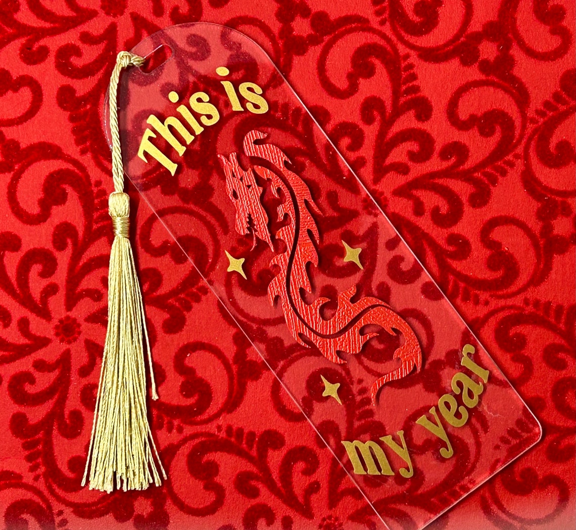 Custom 2024 Year of the Dragon Bookmark 2024 Lunar New Year Bookmark ...