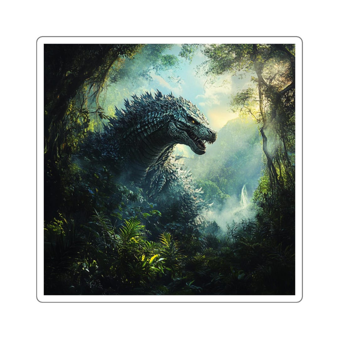 Godzilla Stickers, Dinosaur Decor, Laptop Decals, Unique Gifts for Fans ...