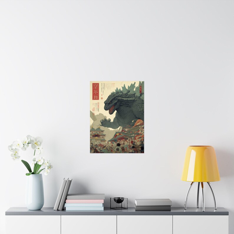 Vintage Godzilla Movie Poster: Japanese Monster Film Art Print - Etsy