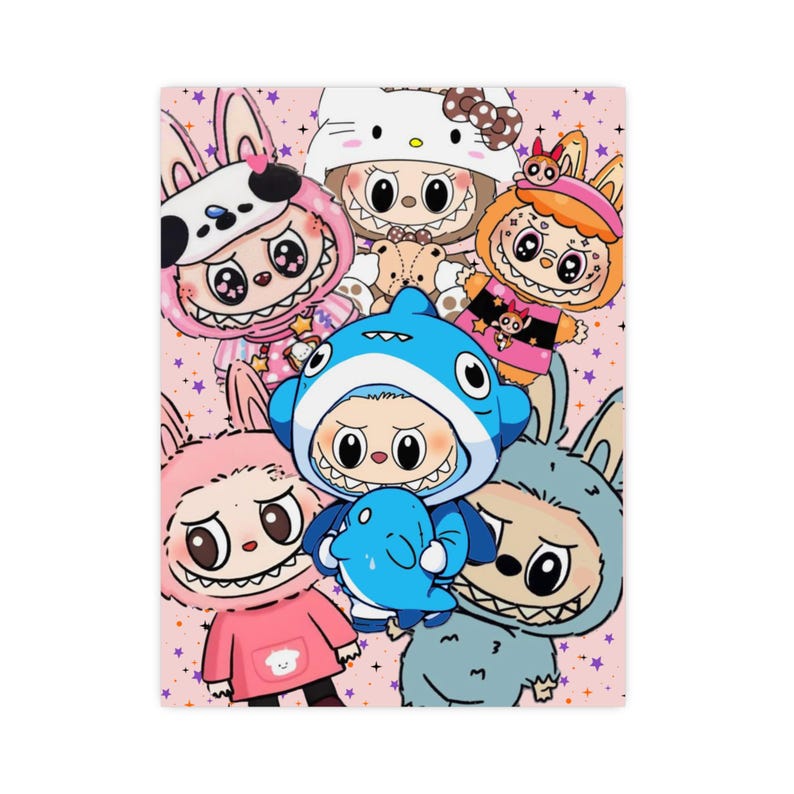 Labubu Posters, Labubu Wall Art, Zimomo Kids Poster, Lafufu Poster ...